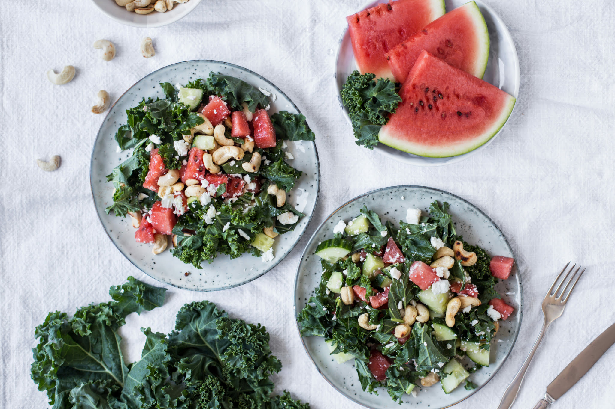 Vesimeloni-lehtikaalisalaatti - Puhtaasti Kotimainen